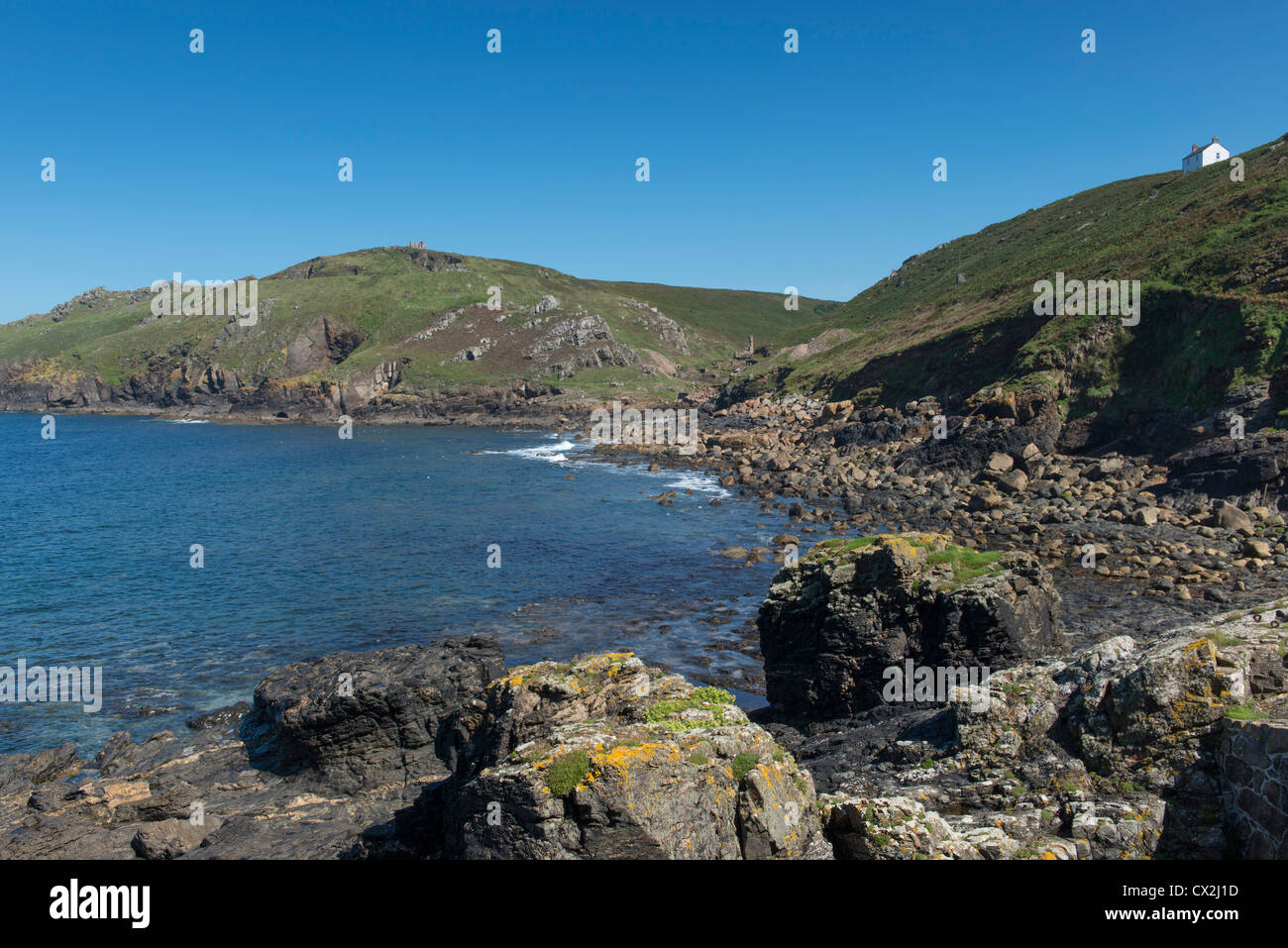 Porth Ledden near Cape Cornwall and Lands End on the South West Coast ...