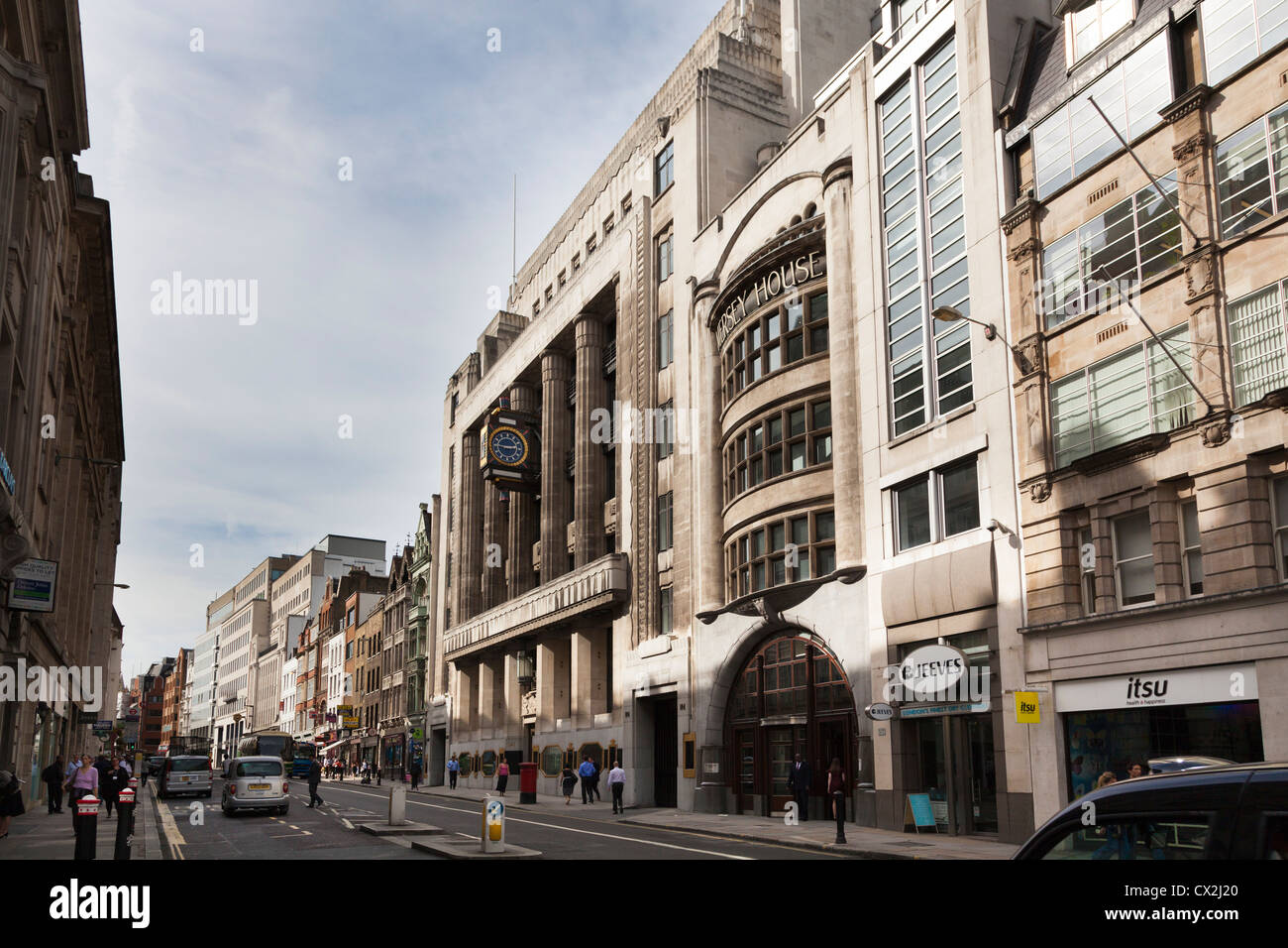 Exterior of Peterborough court in Fleet Street London Stock Photo - Alamy
