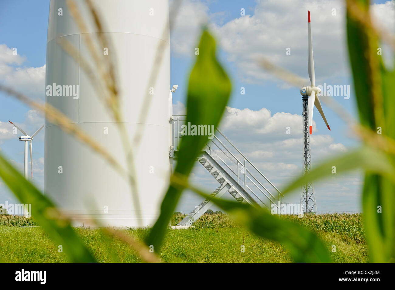 Lattice tower wind turbine hi-res stock photography and images - Alamy