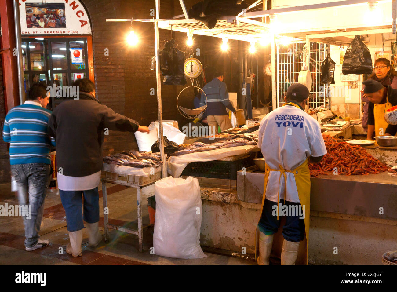 Santiago de chile mercado central hi-res stock photography and images ...