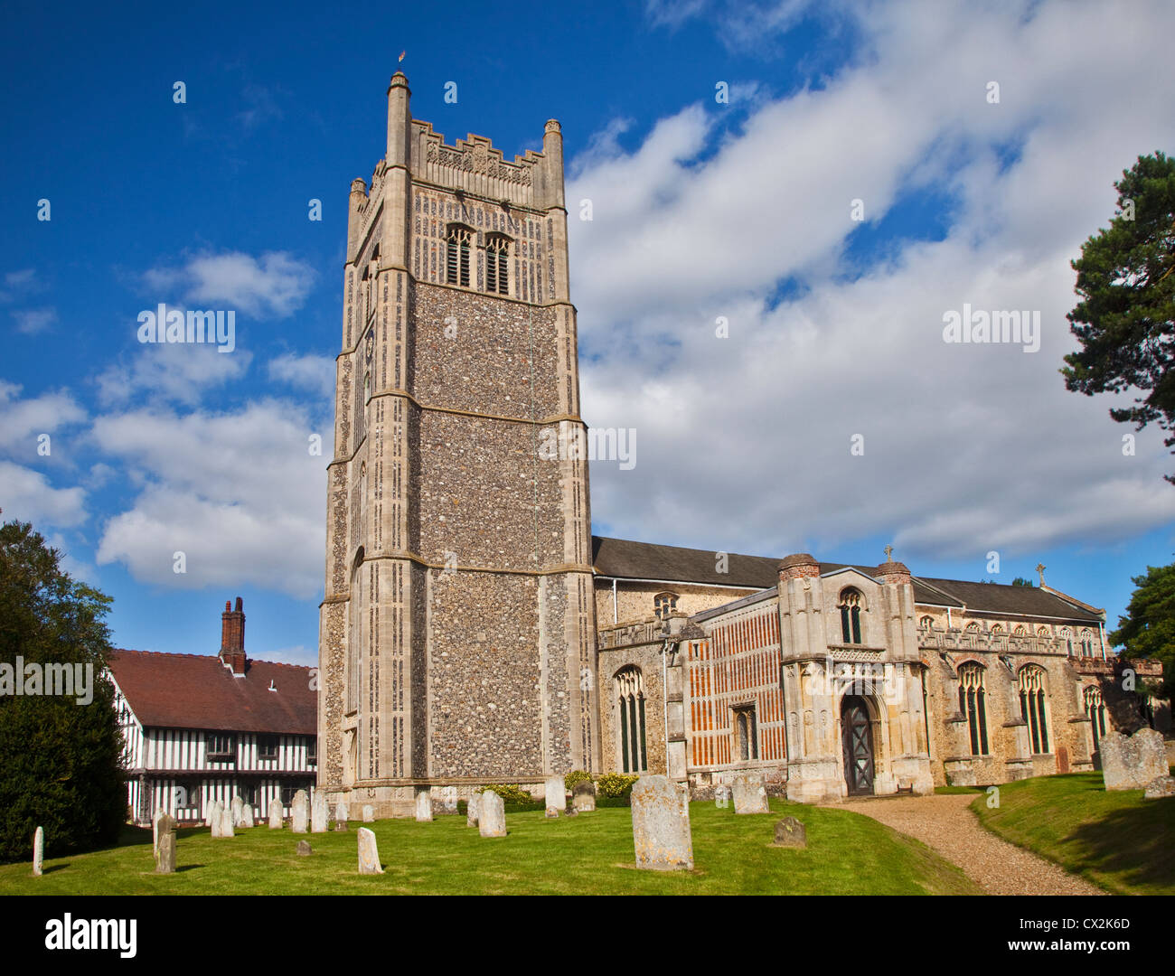 The Church of St Peter and St Paul and the Guildhall, Eye, Suffolk ...
