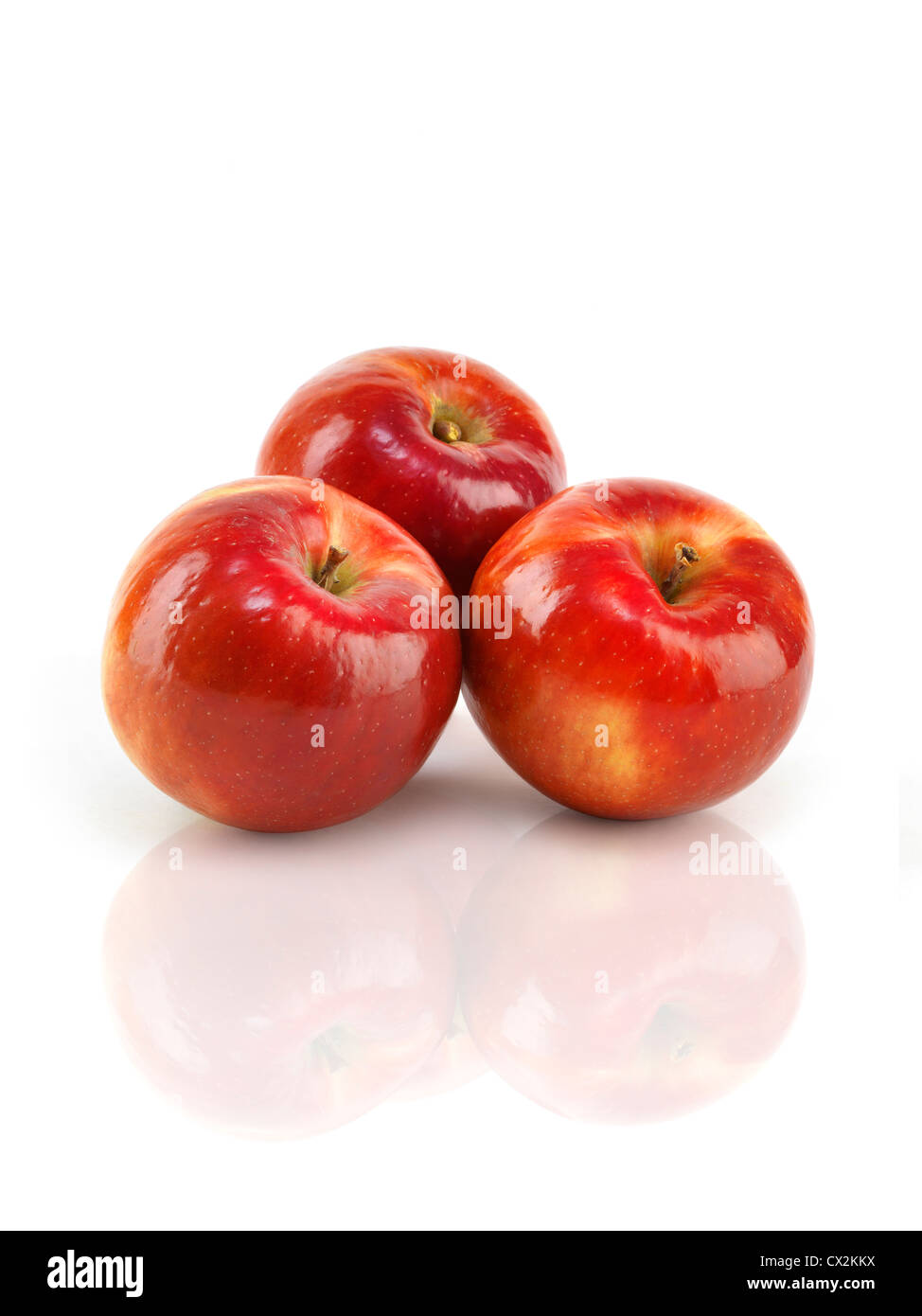 Three apples Cut Out Stock Images & Pictures - Alamy