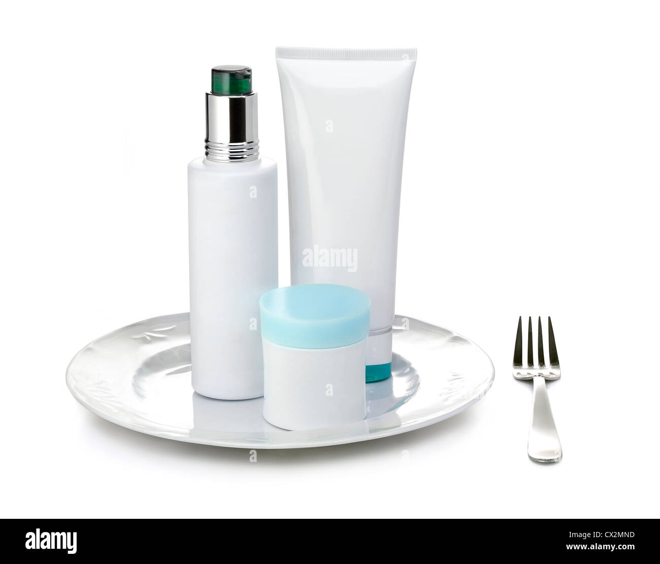 Generic beauty products on white hi-res stock photography and images ...