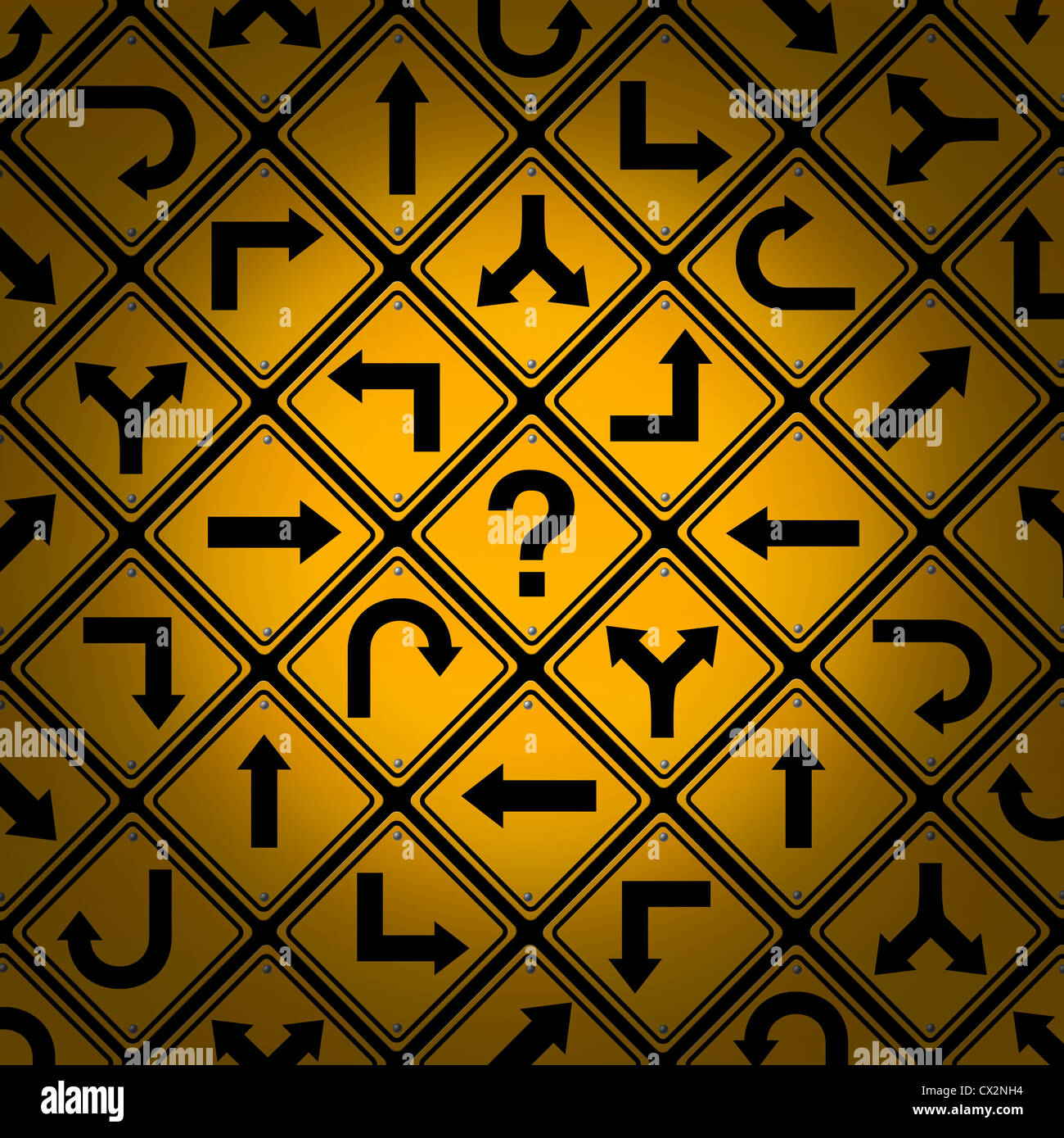 Unclear road signs hi-res stock photography and images - Alamy