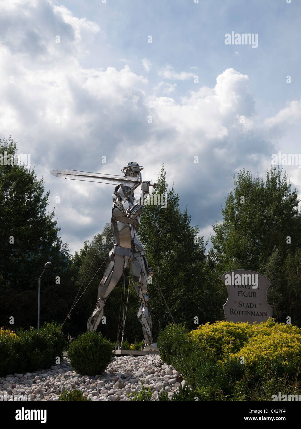 A sculpture of a knight in Austria Stock Photo - Alamy