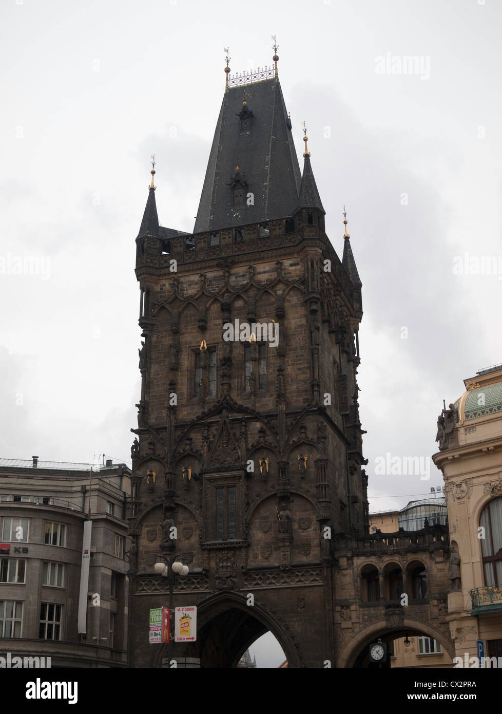 The Powder Tower in Prague Stock Photo - Alamy