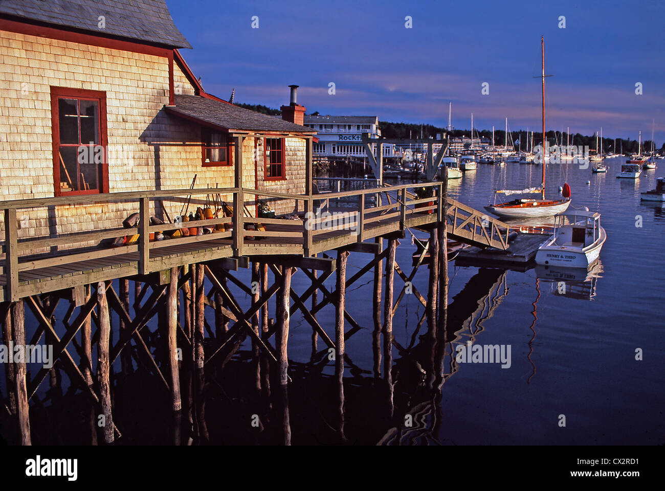 Maine booth bay harbor hi-res stock photography and images - Alamy