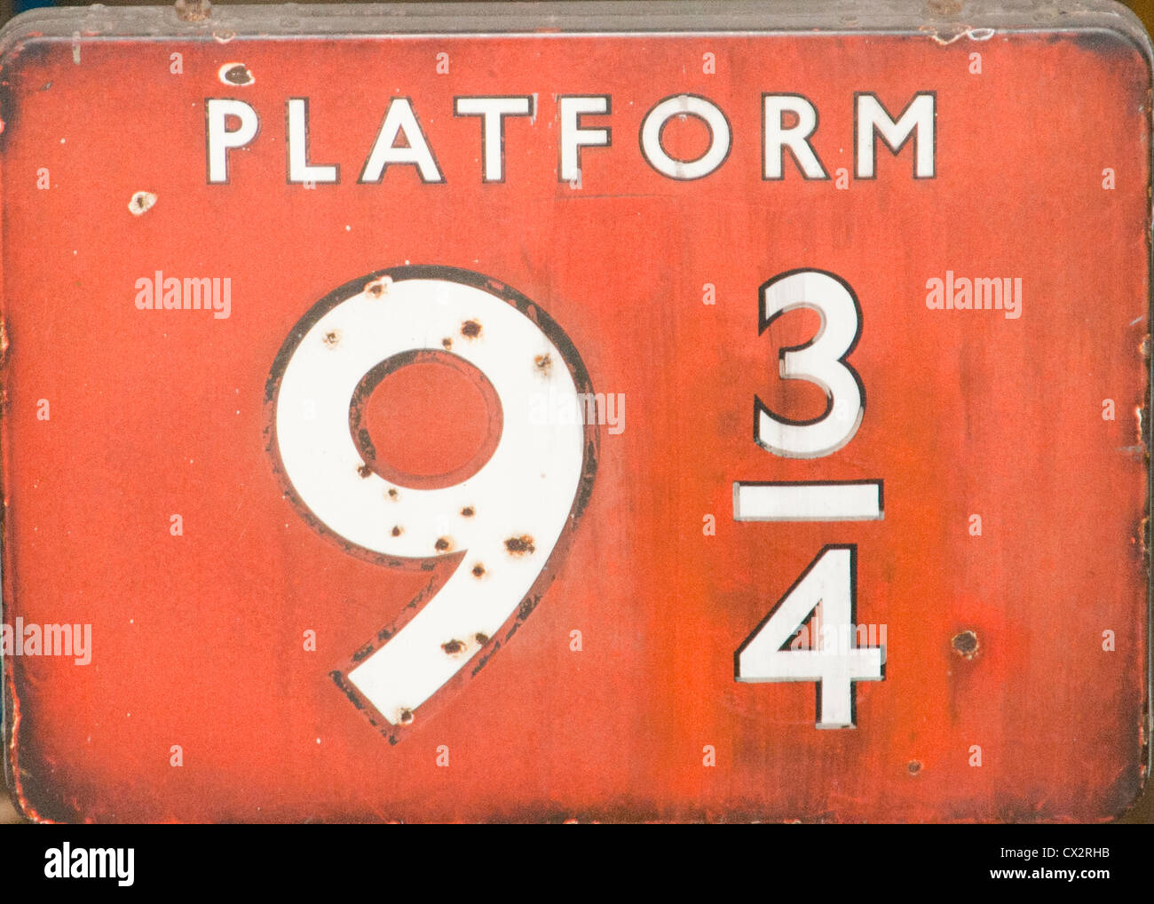 Harry Potter platform sign Stock Photo - Alamy