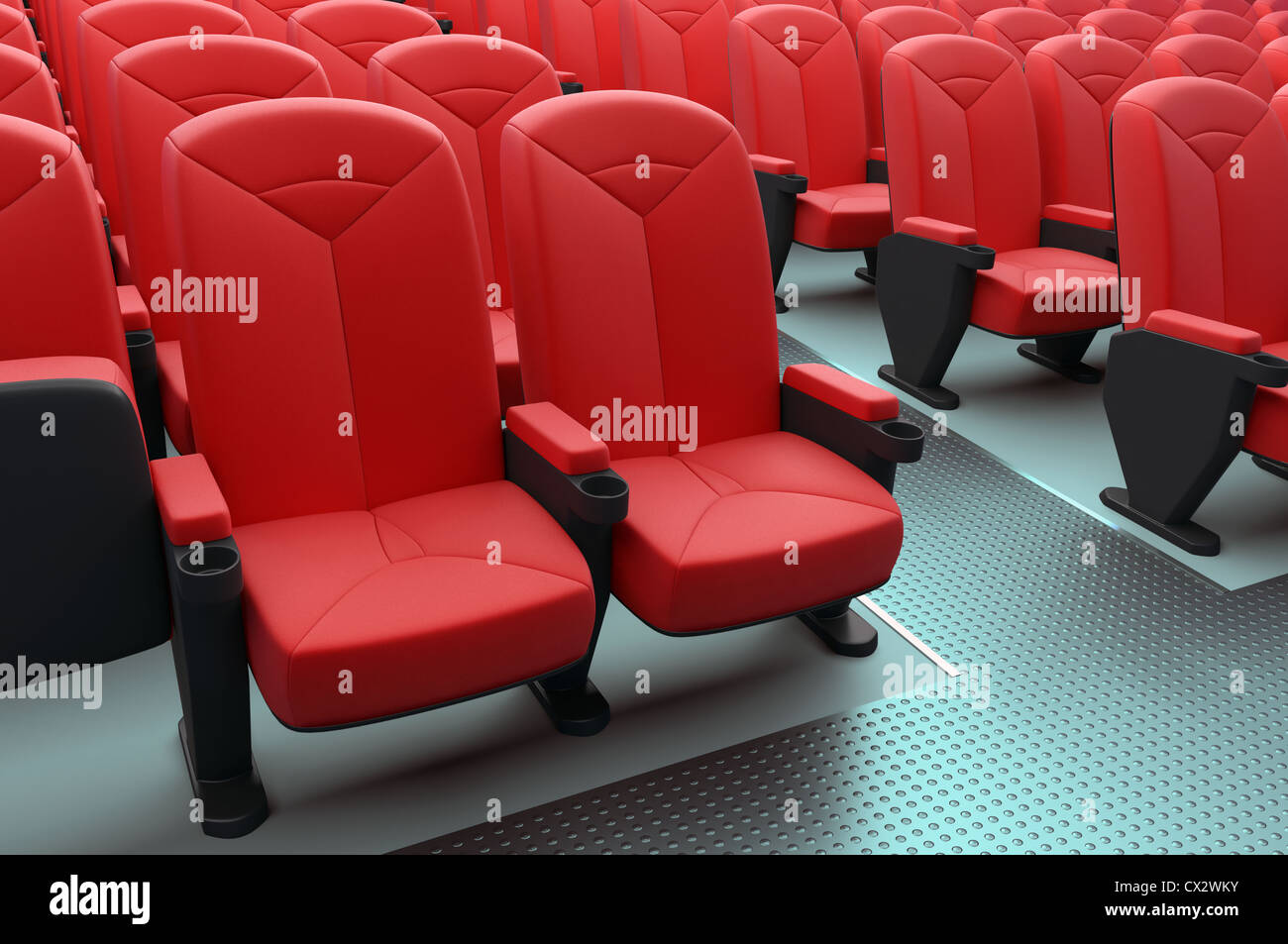 Several empty seats waiting the people for the Theatrical presentation ...