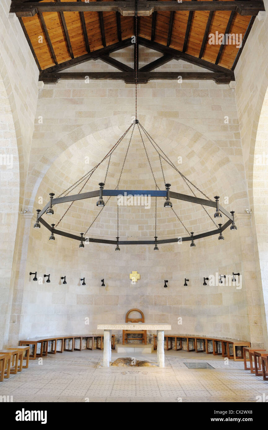 Interior of The Church of the First Feeding of the Multitude at Tabgha ...