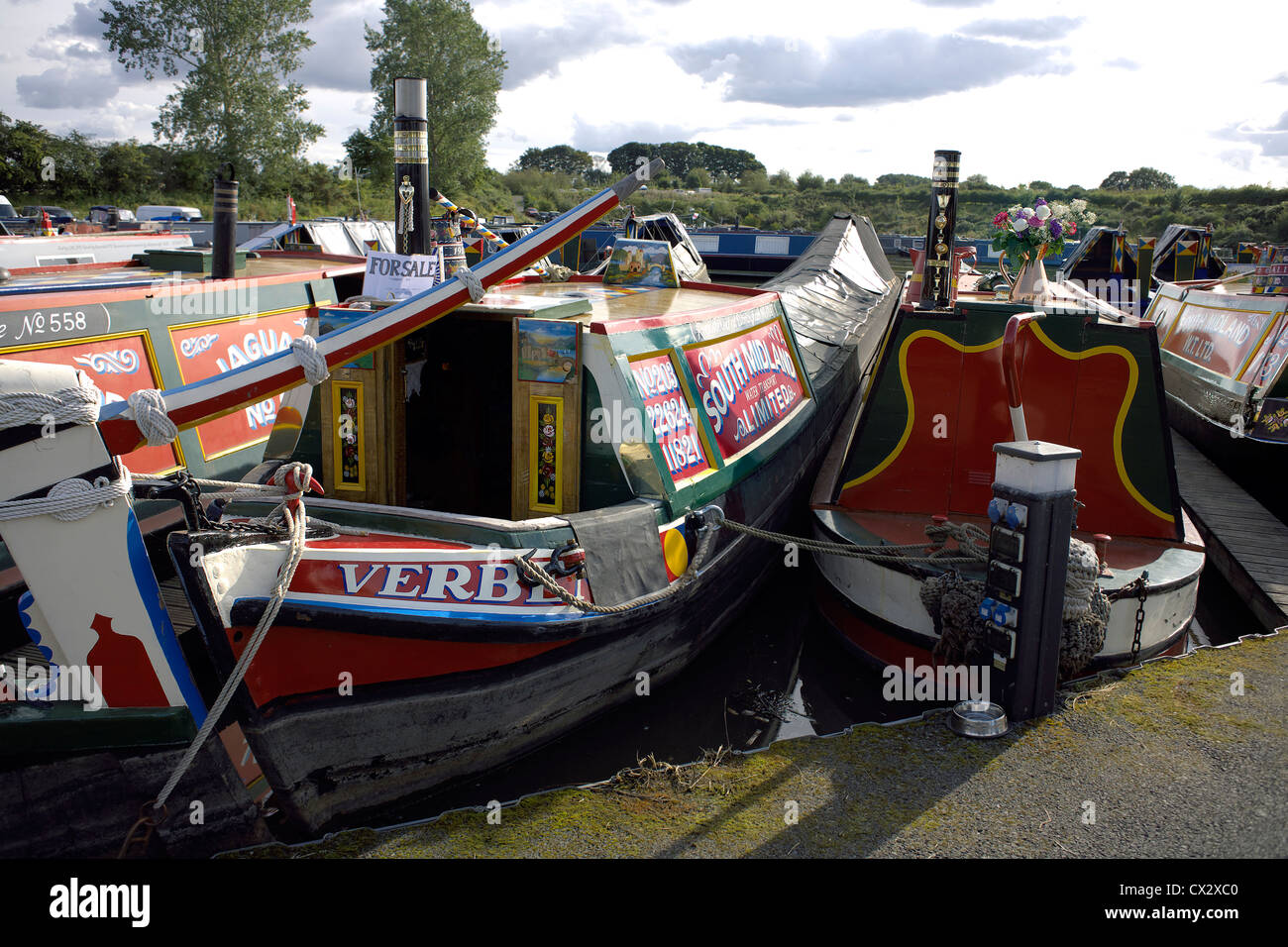 Alvecote Marina, Coventry Canal, near Tamworth, Staffordshire, England ...