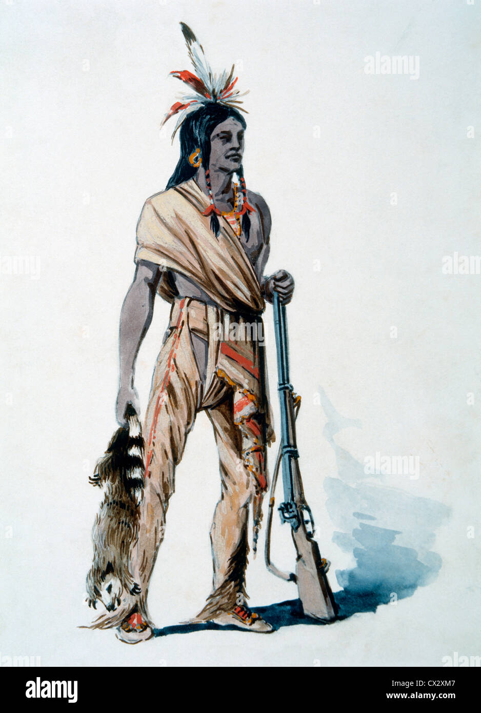 Native american hunter hi-res stock photography and images - Alamy
