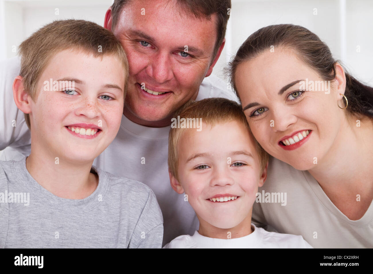 loving and caring family portrait Stock Photo - Alamy