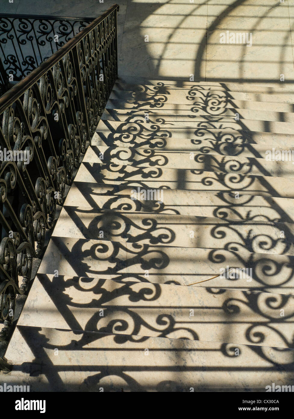 Wrought iron hand rail hi-res stock photography and images - Alamy