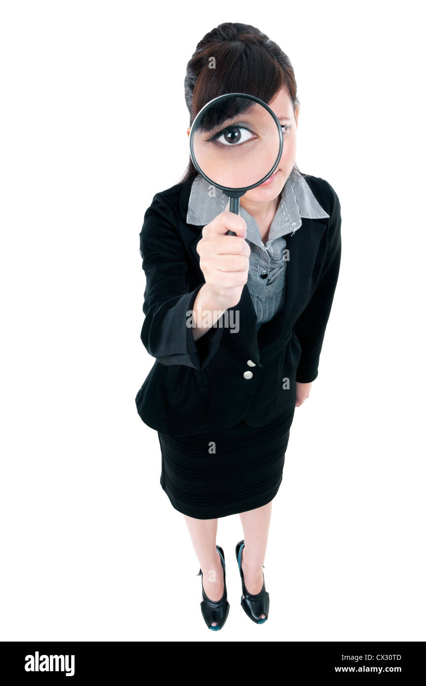 Magnifying glass eye hi-res stock photography and images - Alamy