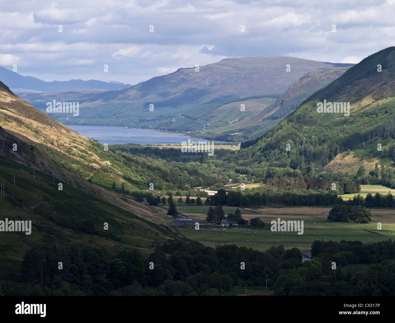 dh glen STRATH MORE SUTHERLAND Scottish Highland glen and mountain Loch ...