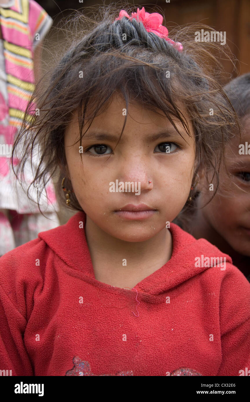 A Thakuri girl in Tarakot, Dunai, Dolpa Stock Photo - Alamy