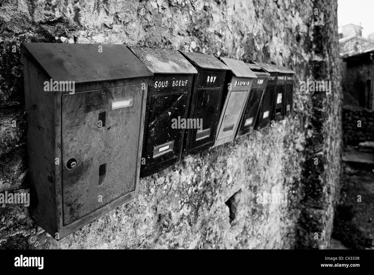 Town letter Black and White Stock Photos & Images - Alamy