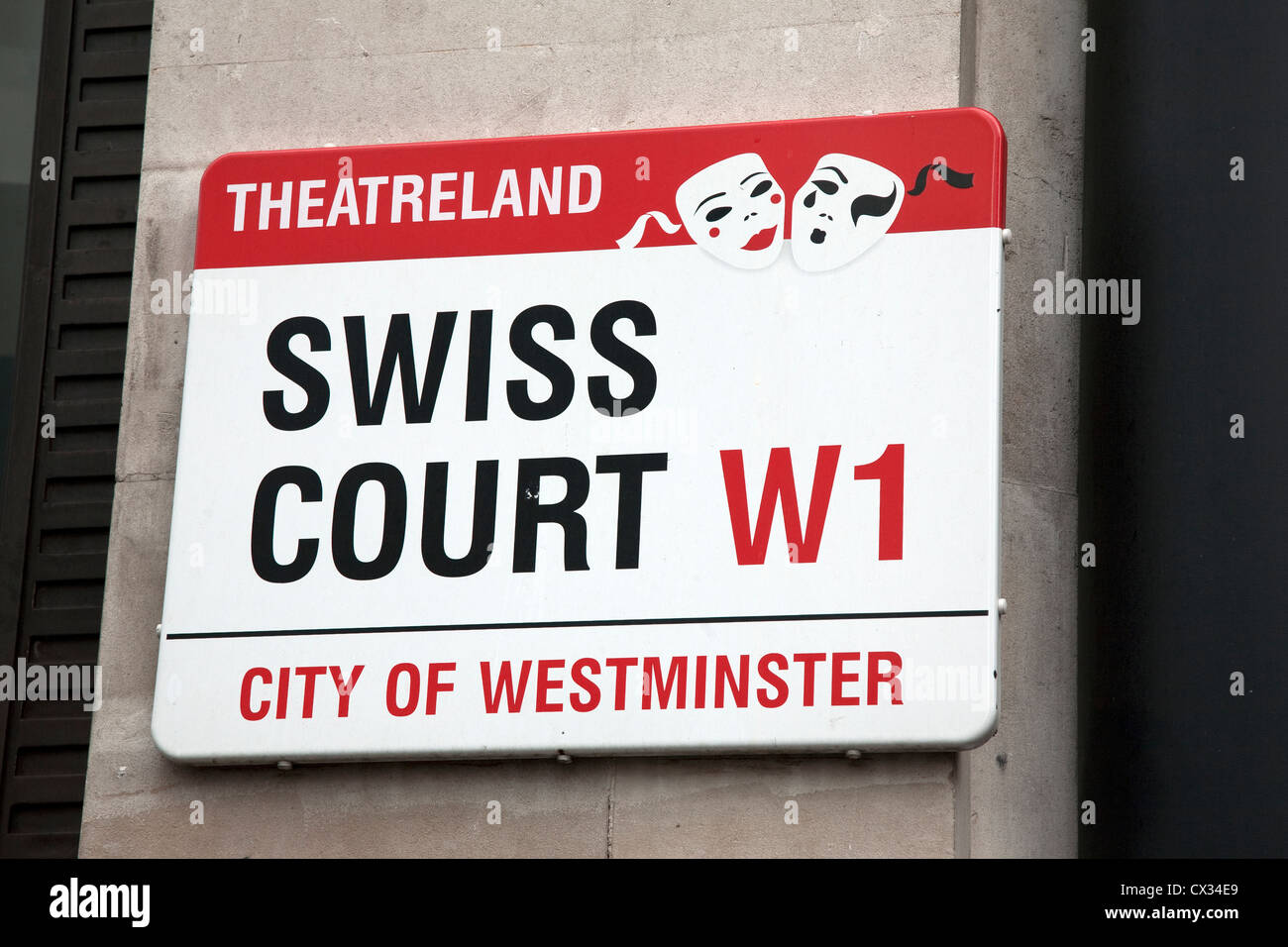 Swiss Court Street Sign, London, England, UK Stock Photo - Alamy
