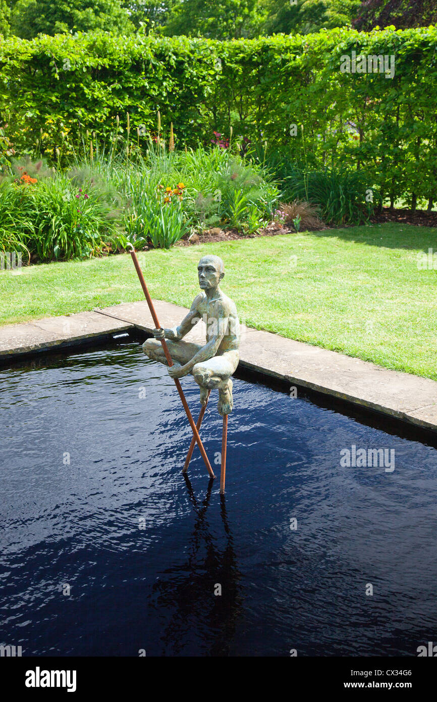 Reflective pool and statue in the Bronze Garden Holt Farm Organic ...