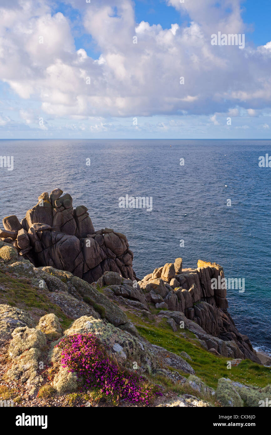Hella Point on the coastline of Cornwall between Porthgwarra and ...
