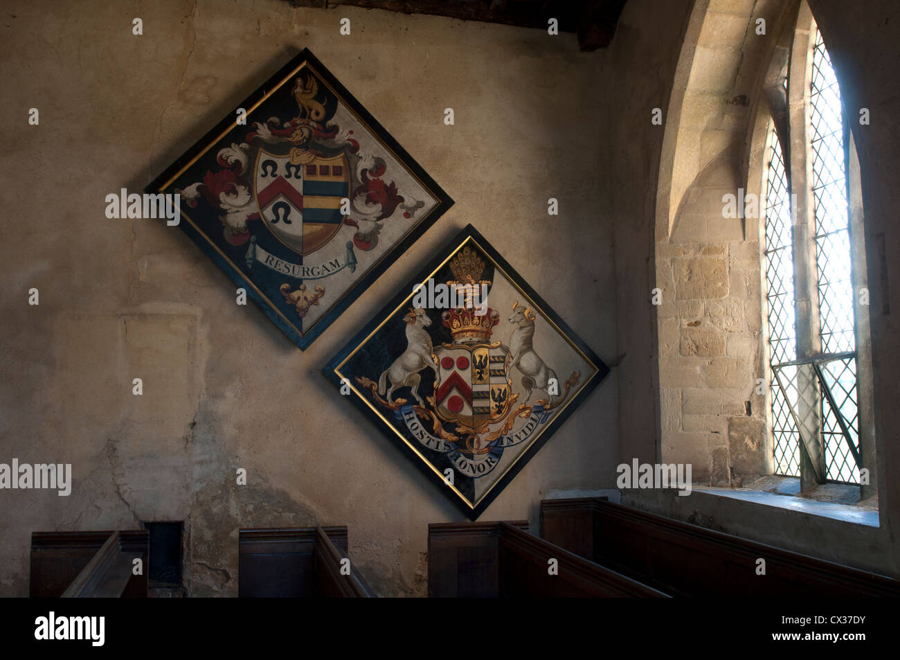 Hatchments in St. Michael and All Angels Church, Edmondthorpe ...