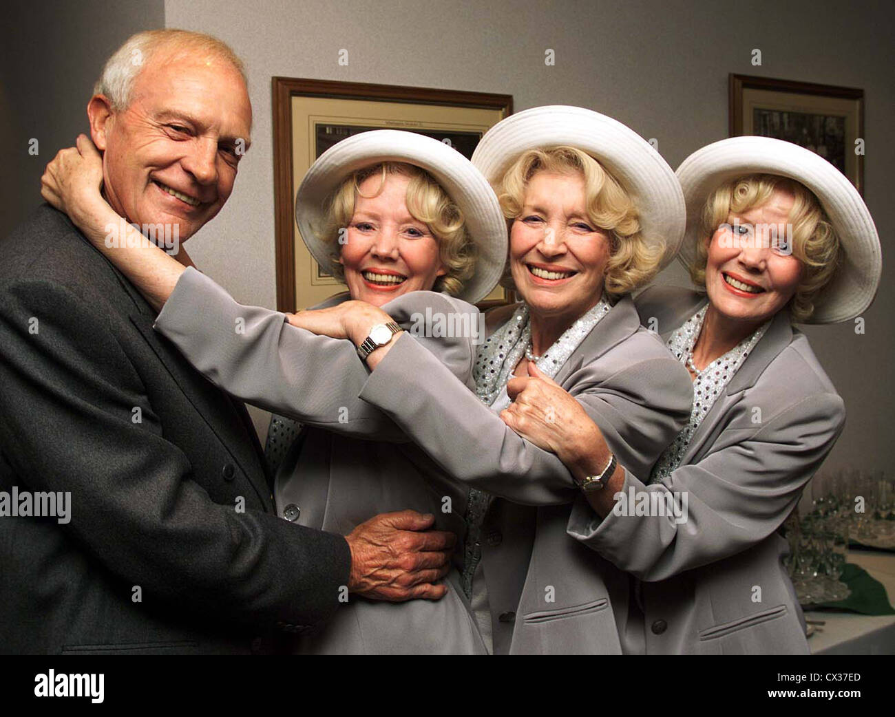 The Beverley Sisters LtoR Babs, Joy and Teddie with former Wolves ...