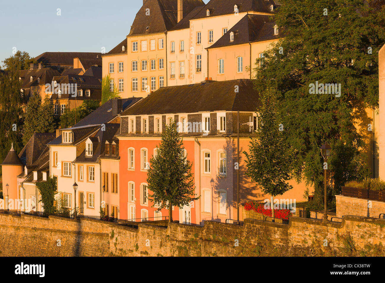 Luxembourg City View Promenade Corniche High Resolution Stock ...