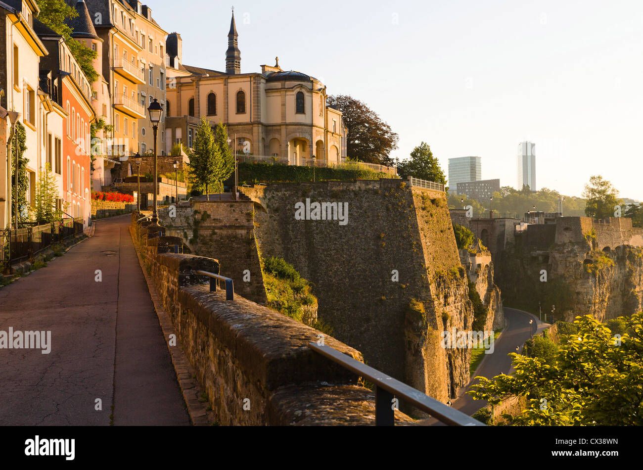 Luxembourg City View Promenade Corniche High Resolution Stock ...