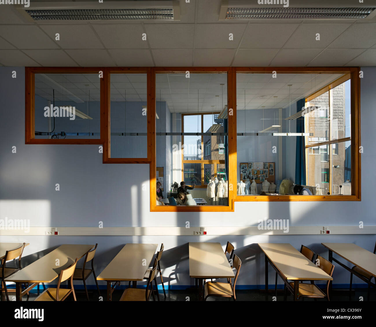 Lycee Joseph Marie Jacquard, Caudry, France. Architect: Lucien Kroll ...