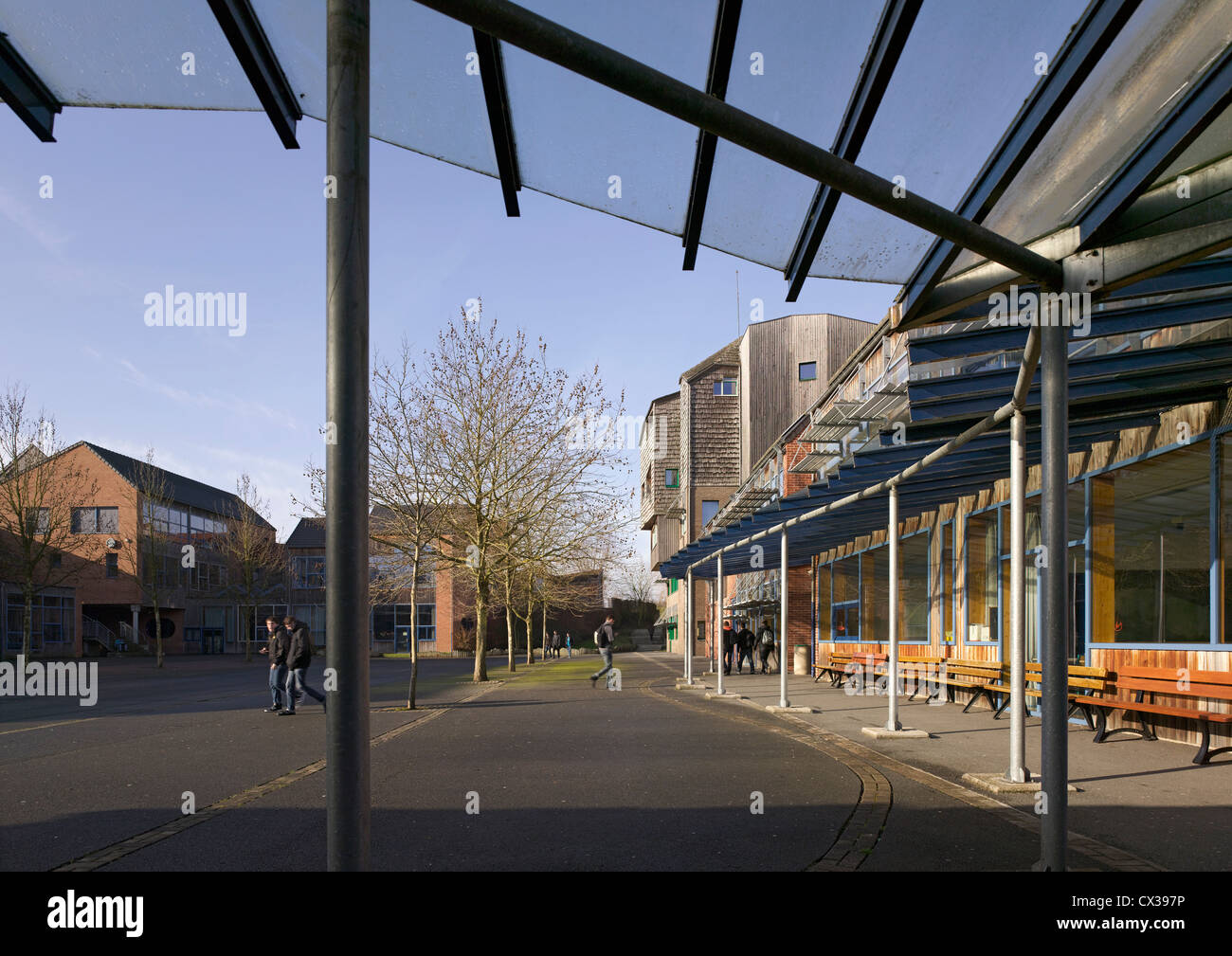 Lycee Joseph Marie Jacquard, Caudry, France. Architect: Lucien Kroll ...