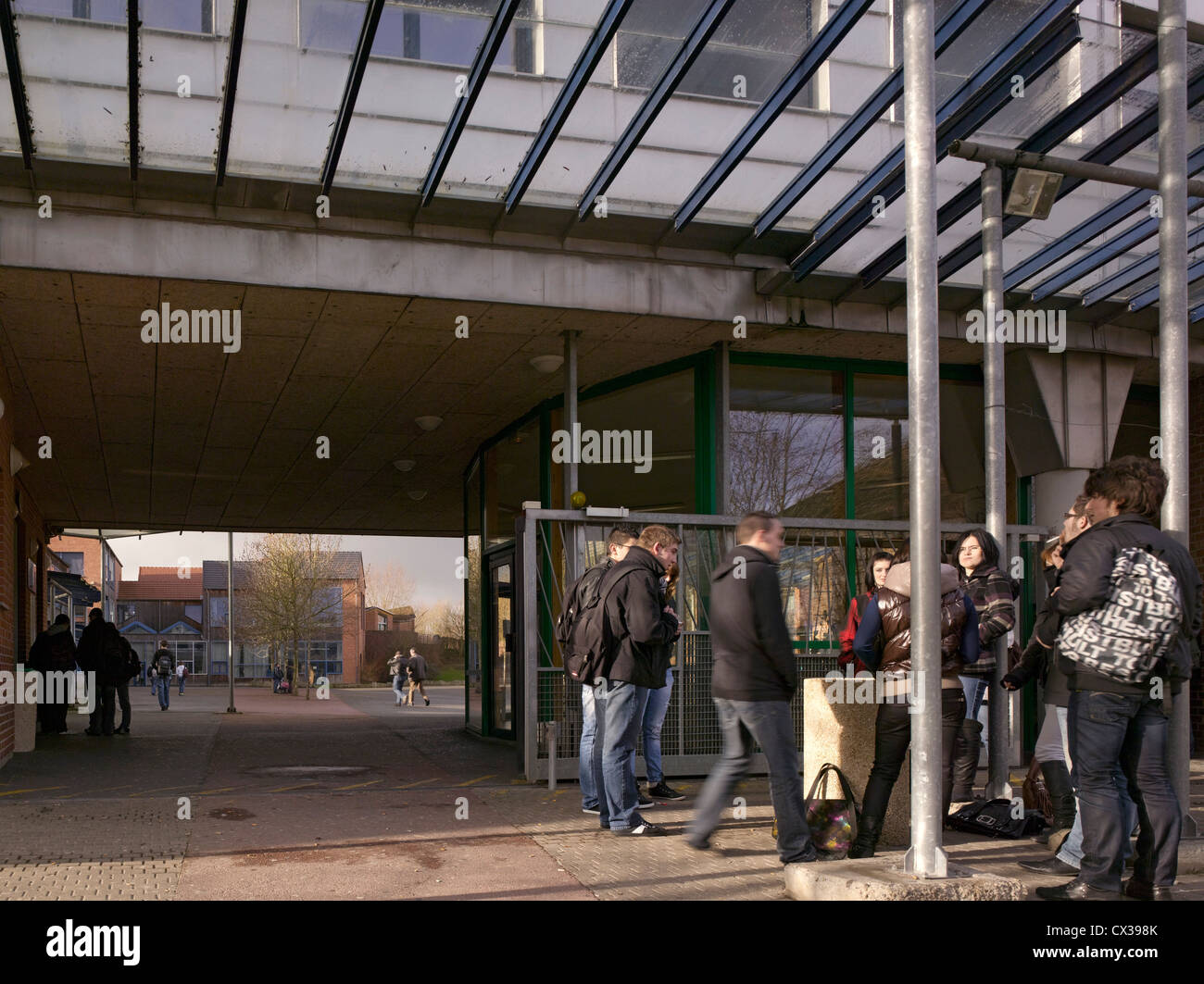 Lycee Joseph Marie Jacquard, Caudry, France. Architect: Lucien Kroll ...