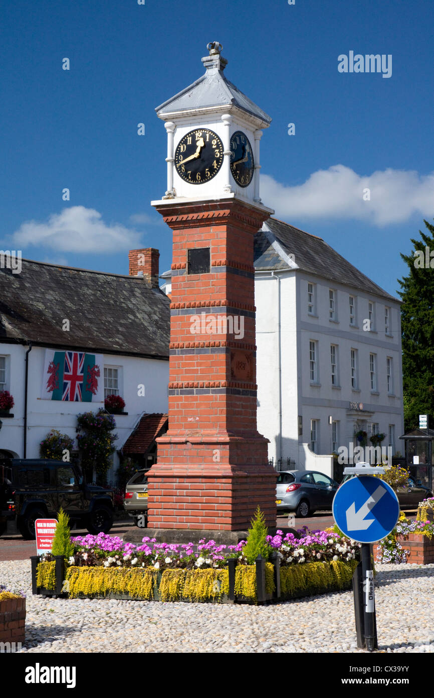 Usk, a village in Monmouthshire Wales UK Stock Photo - Alamy