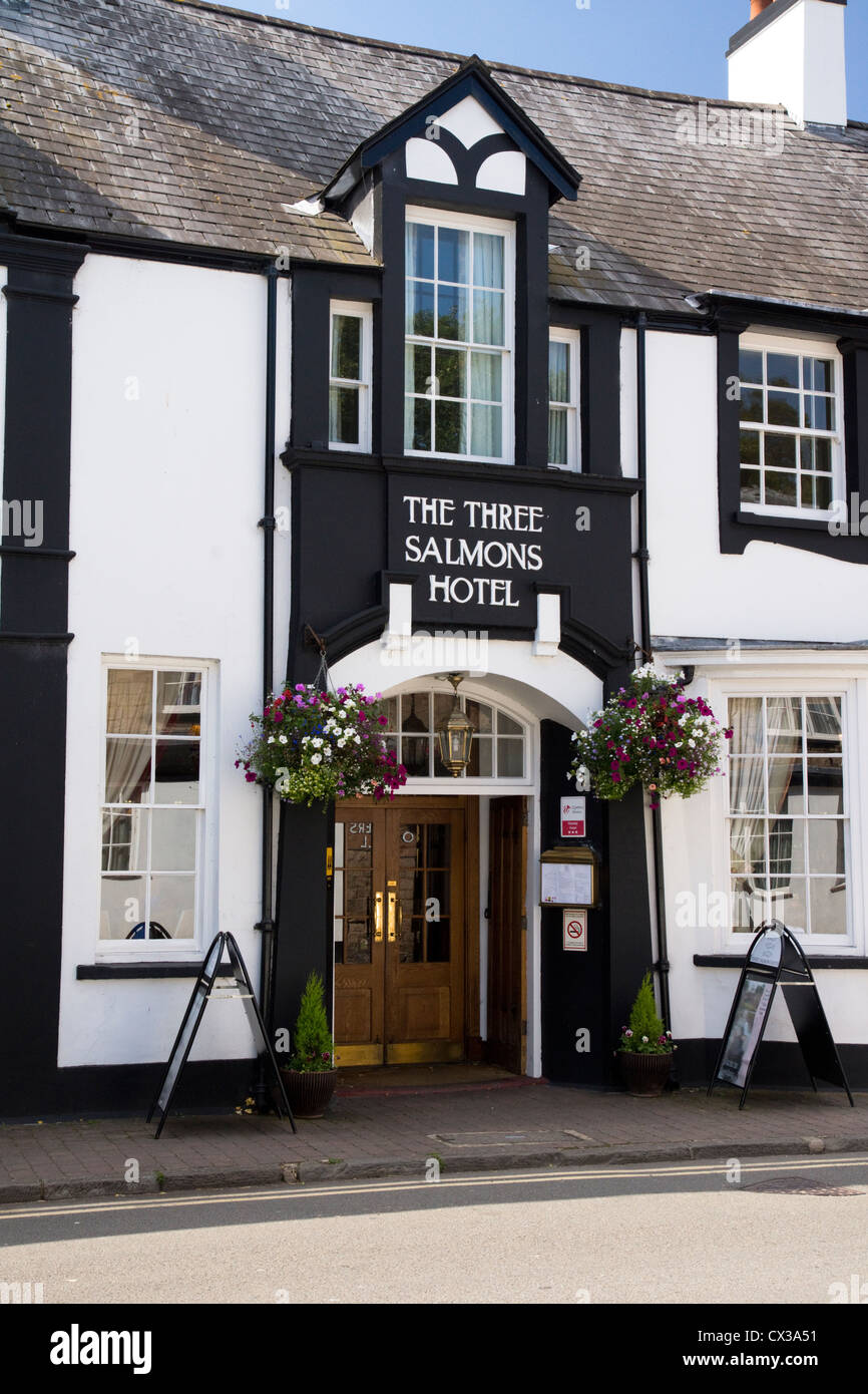 Usk, a village in Monmouthshire Wales UK Stock Photo - Alamy