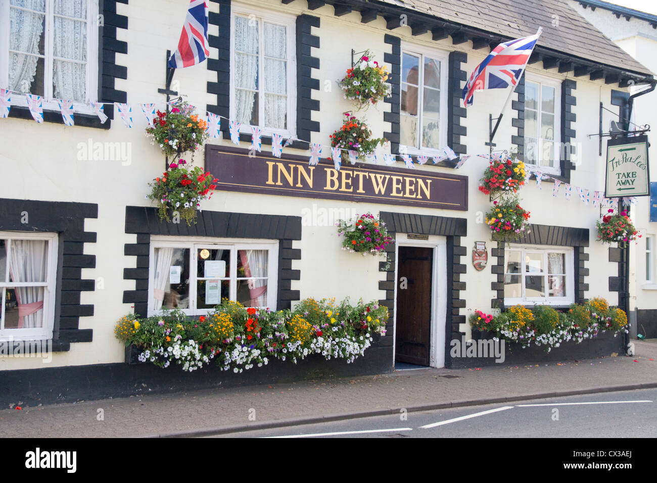 Usk, a village in Monmouthshire Wales UK Stock Photo - Alamy