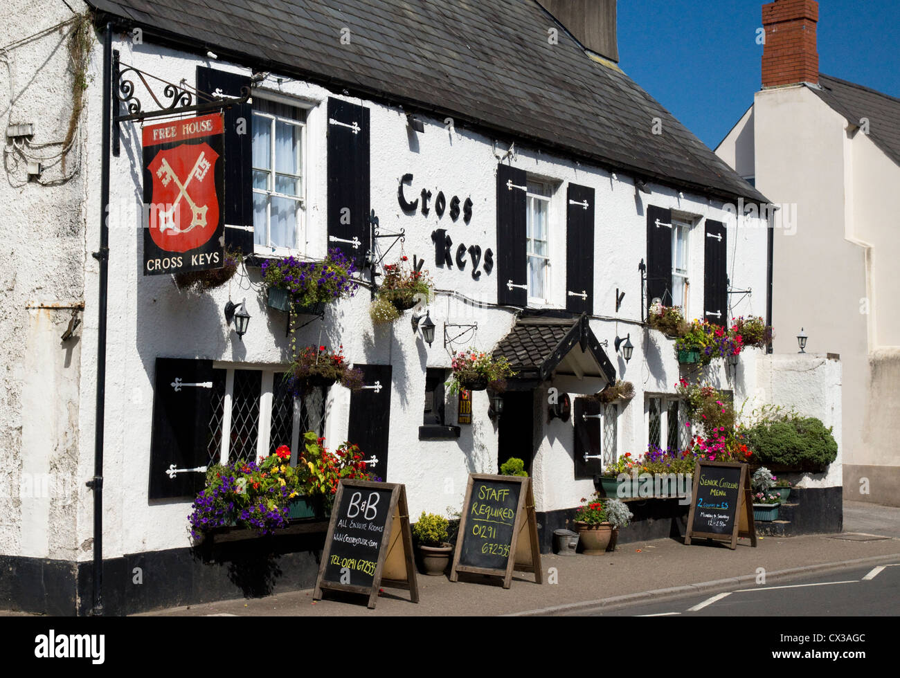 Pub usk village monmouthshire wales hi-res stock photography and images ...