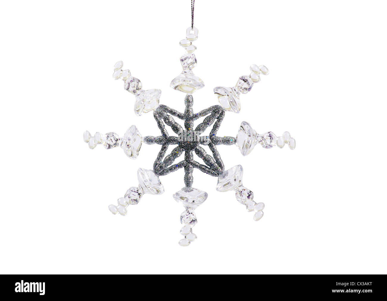 snowflakes isolated on white background Stock Photo - Alamy