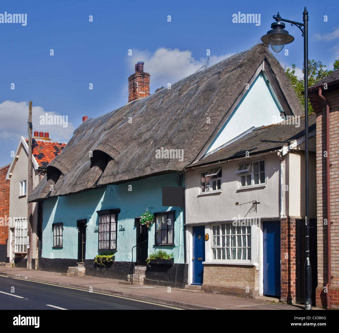 Street in the Village of Ixworth, Suffolk, England Stock Photo - Alamy