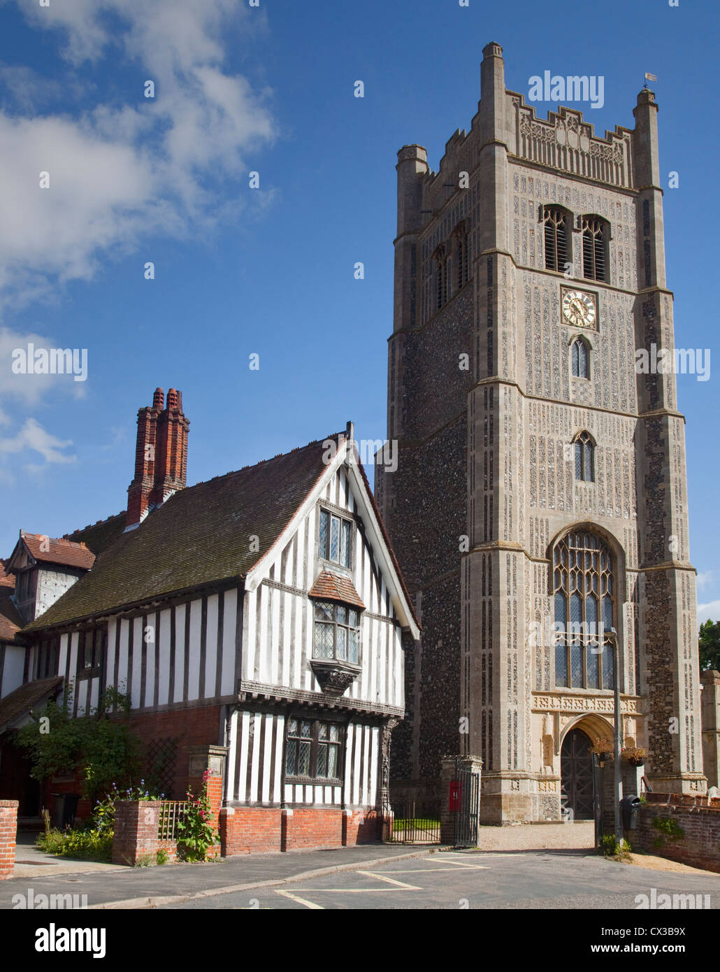 The Church of St Peter and St Paul and the Guildhall, Eye, Suffolk ...