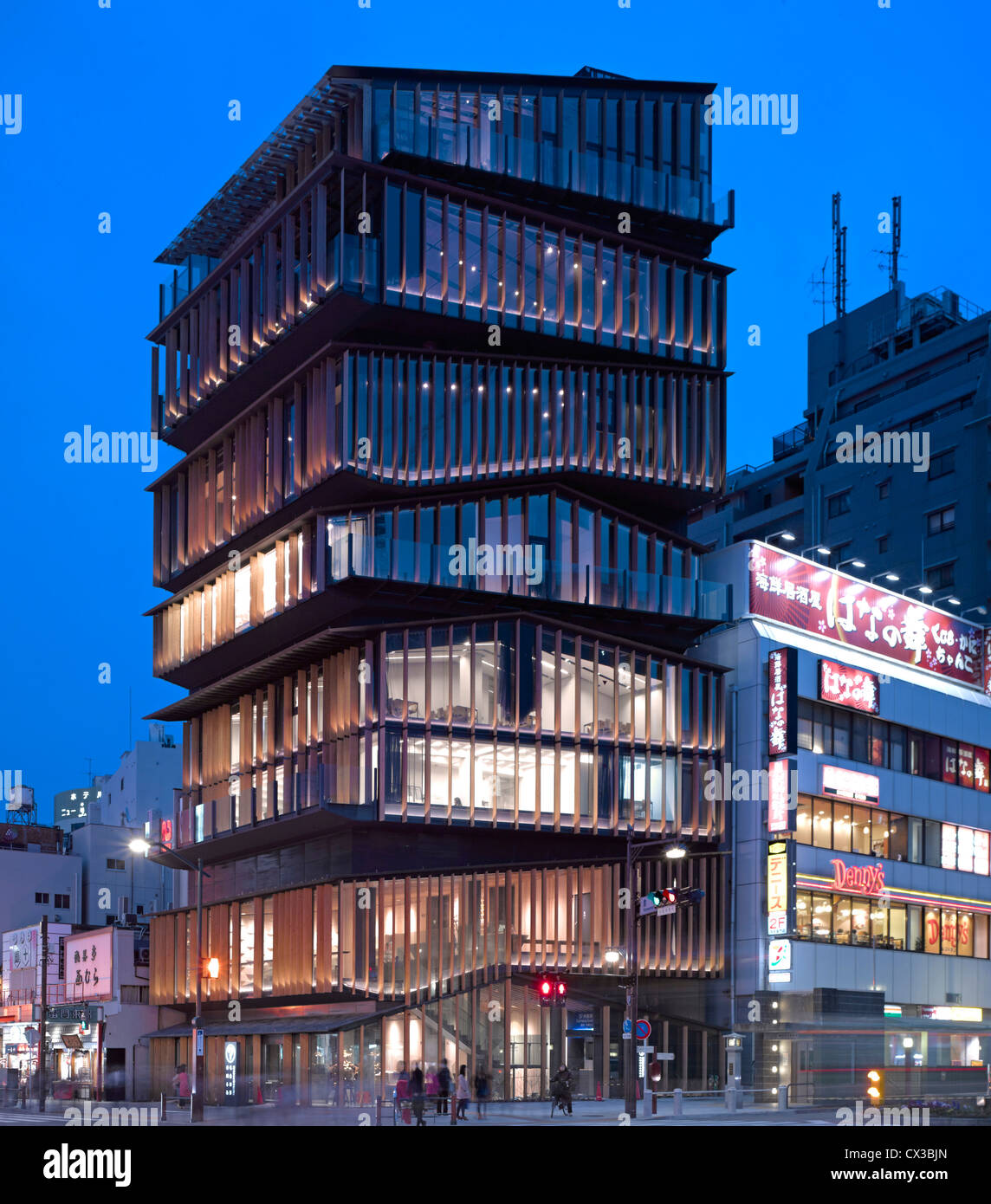Asakusa Tourist Infomation Centre, Tokyo, Japan. Architect: Kengo Kuma ...