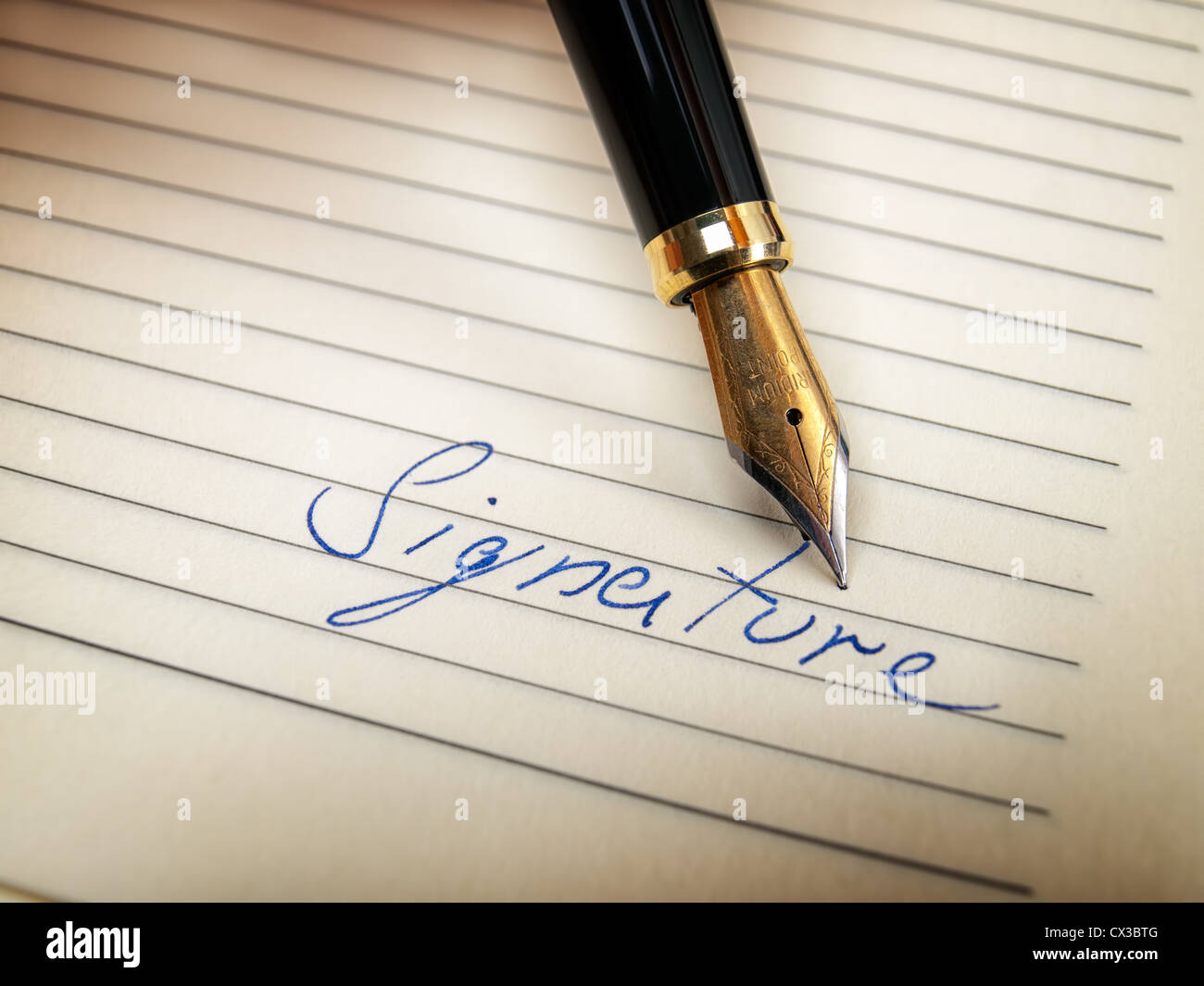 With ink signature hi-res stock photography and images - Alamy