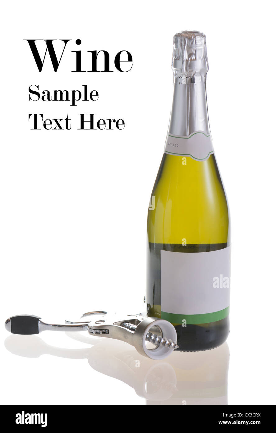 White sparkling wine bottle hi-res stock photography and images - Alamy