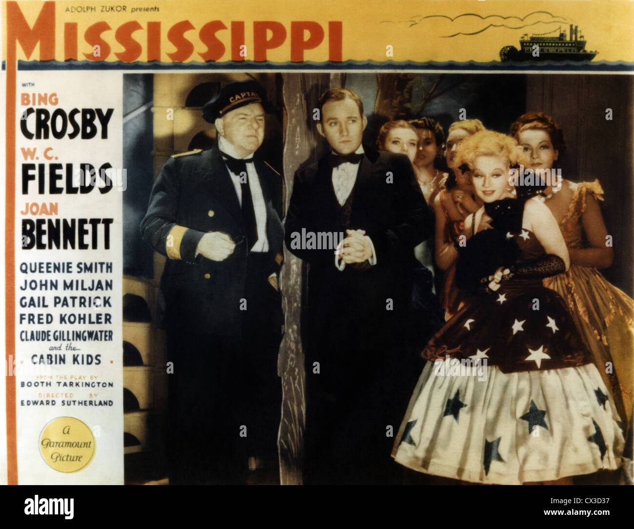 MISSISSIPPI (1935) JOAN BENNETT BING CROSBY JOAN BENNETT W.C.FIELDS A ...