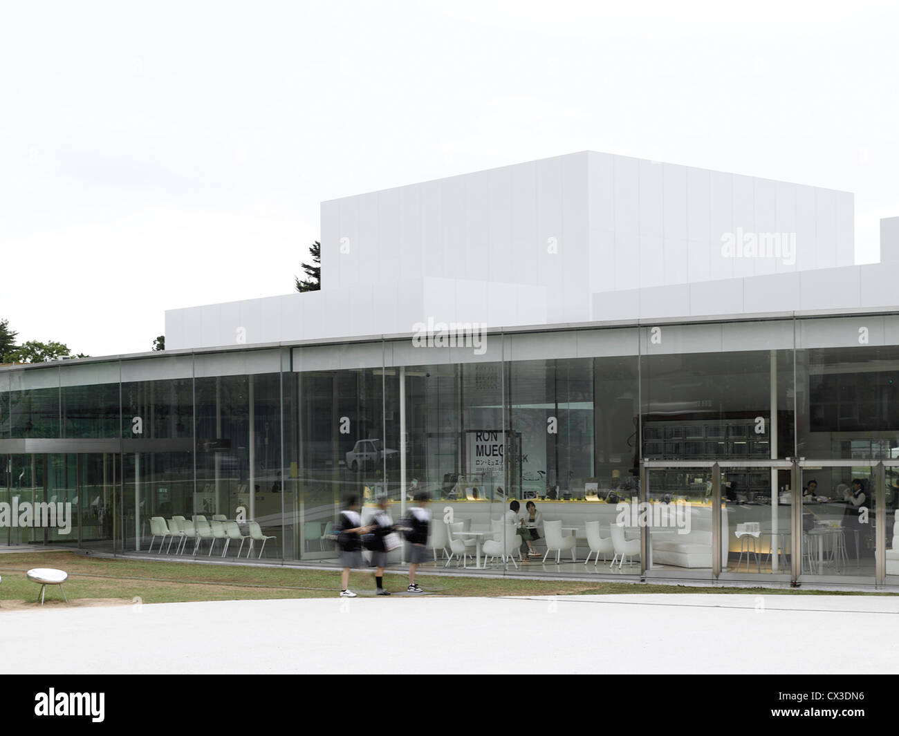 21st Century Museum, Kanazawa, Japan. Architect: SANAA, 2012. Overall ...