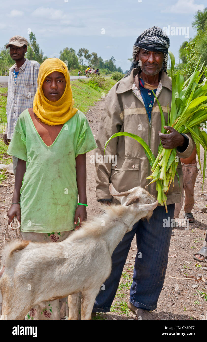 Shashemene Ethiopia Africa Alaba tribe portrait of local womanand man ...