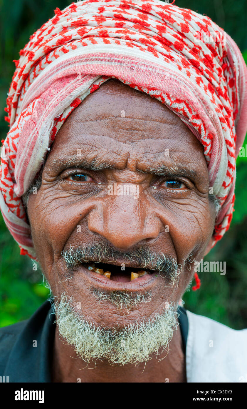 Shashemene Ethiopia Africa Alaba tribe portrait of local old man with ...