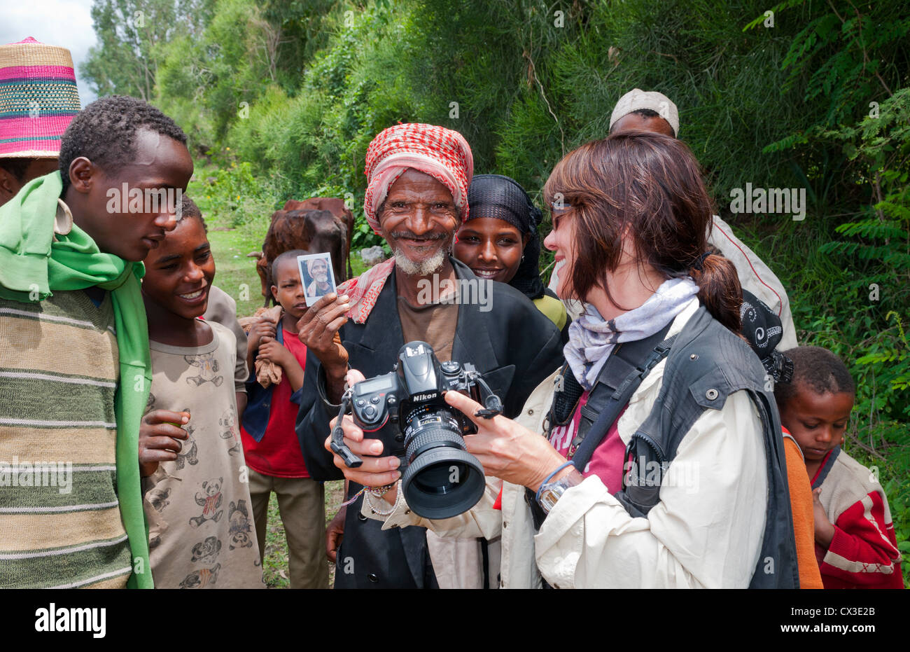 Shashemene Ethiopia Africa Alaba tribe portrait of local old man with ...