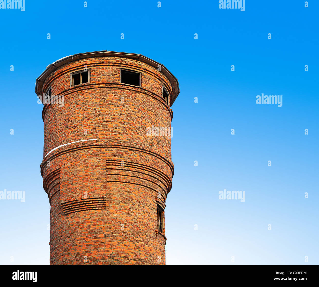 The old water tower of bricks Stock Photo - Alamy