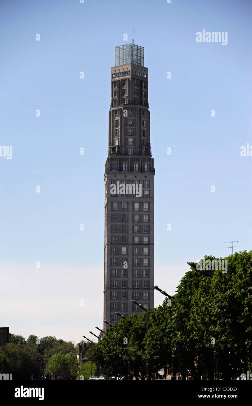 Tour Perret building,110 m,1954,Amiens,Somme,Picardie,France Stock ...