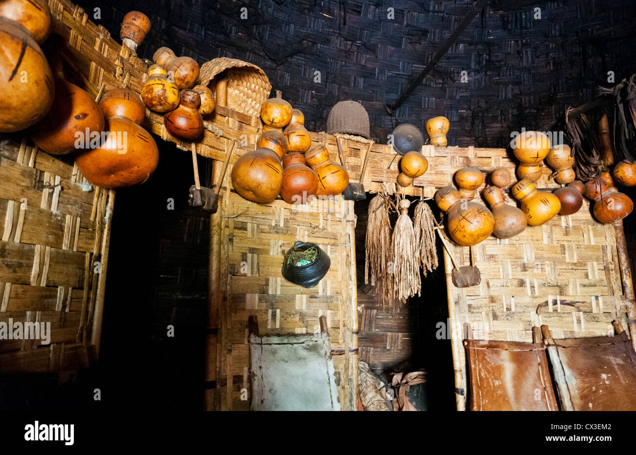 Inside of dorze hut hi-res stock photography and images - Alamy